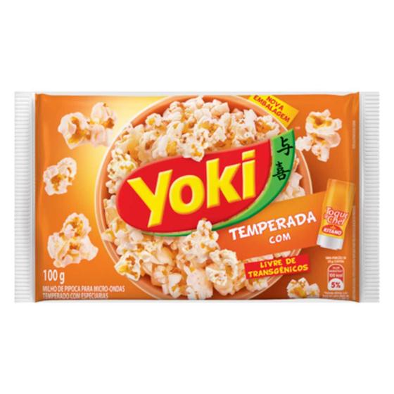 Pipoca para Microondas Pop Corn Toque Chef 100g - Yoki - Milho de ...