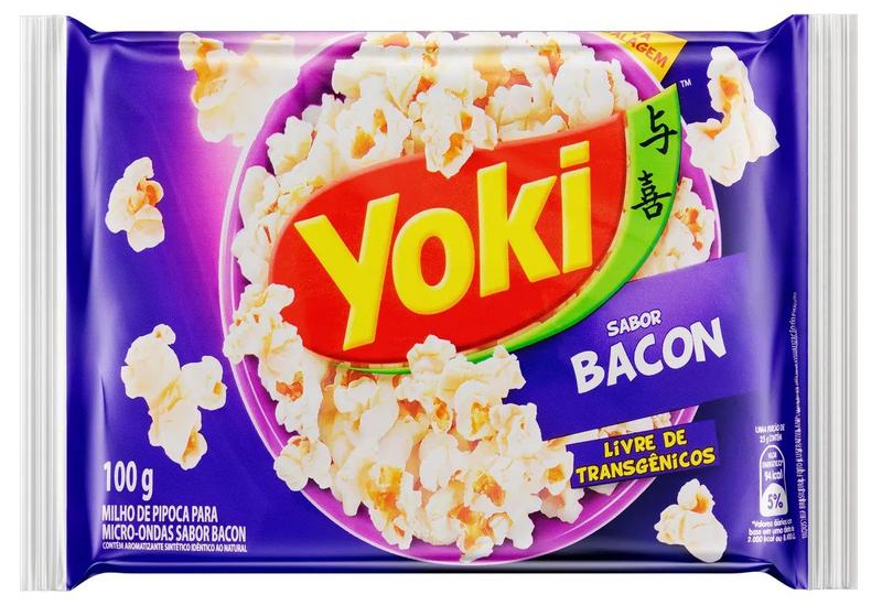 Pipoca Para Microondas Sabor Bacon Yoki 100g - Alimentos - Magazine Luiza