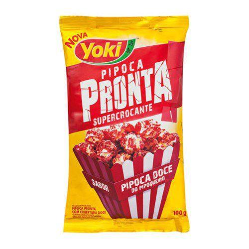 Pipoca Pronta Pipoca Doce do Pipoqueiro Yoki Pacote 100G - Pipoca ...