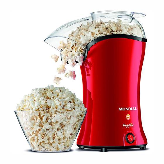 Pipoqueira Mondial Pop Flix Pp-03 220V - Vermelho - Pipoqueira Elétrica ...