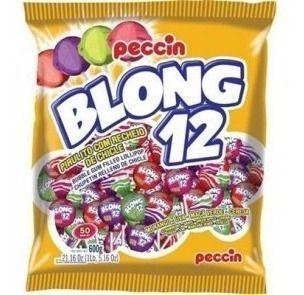 Pirulito Blong Frutas Com Chiclete Peccin Pacote C/ 600gr - Pirulito ...