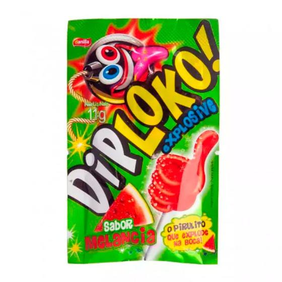 Pirulito Dip Loko Explosive Sabor Melancia 11g - DipLoko - Pirulito ...