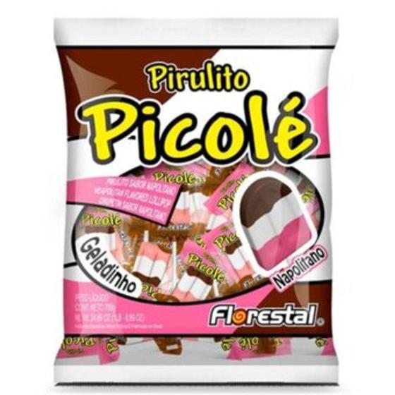 PIRULITO NAPOLITANO PICOLE - FLORESTAL - PACOTE 55g - Pirulito ...