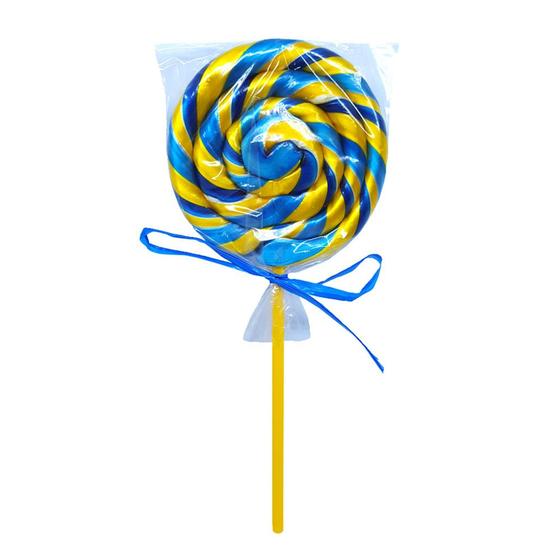 Pirulito Psicodélico Azul Amarelo 13cm - Arte e Cor - Pirulito ...