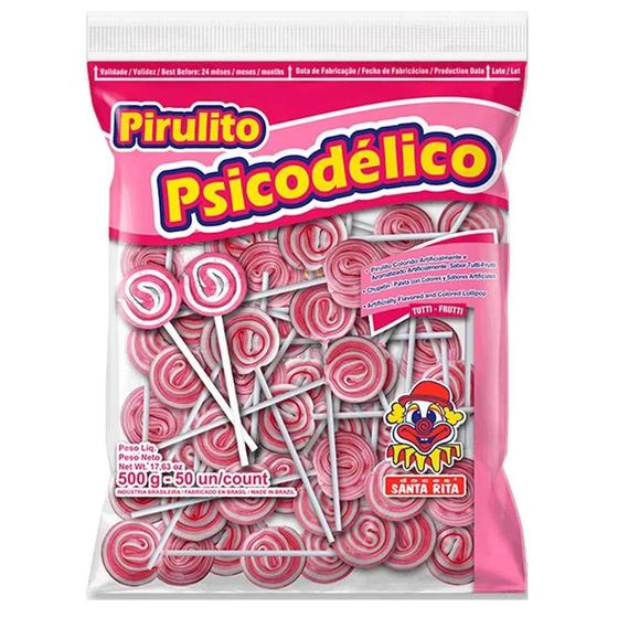 Pirulito Psicodélico De 500g - Doces Santa Rita - Pirulito - Magazine Luiza