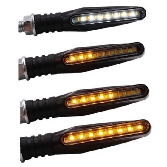 Pisca com Led Sequencial CB Twister Bros Titan Cbx Xre com 02 Peças ...