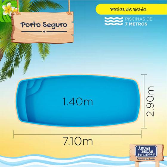 Piscina de fibra 7metros - Porto Seguro - Águas Bellas - Piscina ...