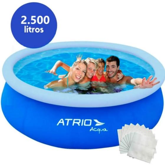 Piscina Inflavel 2500 Litros Redonda Desmontável - Atrio - Piscina ...