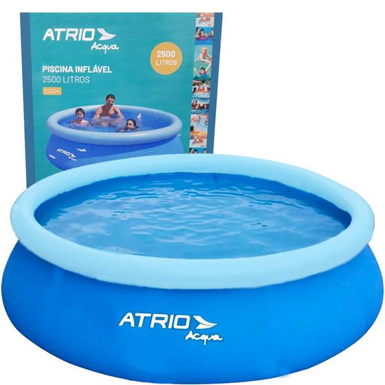 Piscina Inflavel Circular 2500 Litros Redonda Grande Desmontável PVC ...