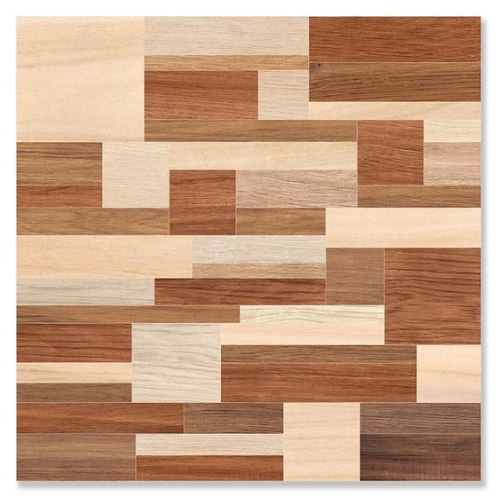 Piso Cerâmico Acetinado Borda Bold Taboeiro Marrom 50x50cm - Formigres ...