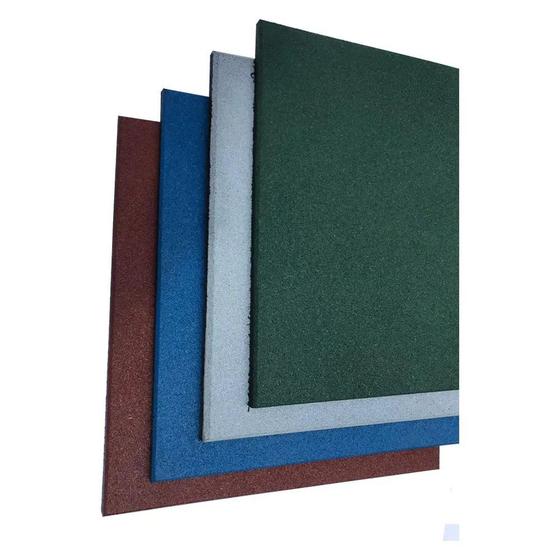 Piso Emborrachado 15 mm Colorido 50x50 cm - 2 m2 - 8 Peças - CiaFloor ...