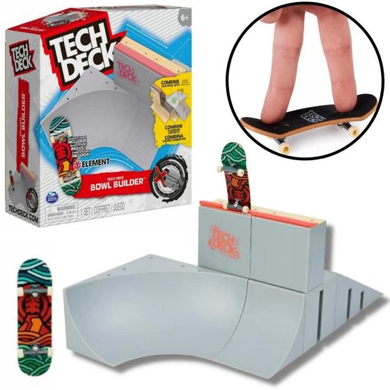 Pista Bowl Builder Tech Deck - Rampa e Skate de Dedo Sunny - Spin Master - Pistas - Magazine Luiza