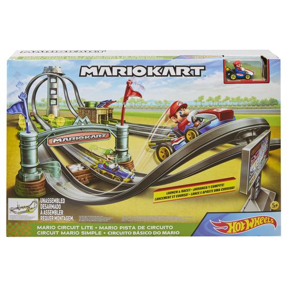Pista Circuito Basico do Mario - Mario Kart Hot Wheels - Mattel ...
