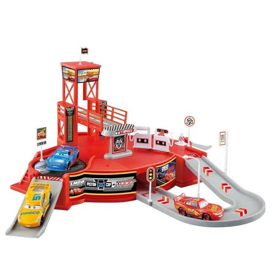 Pista Corrida Radical McQueen E Cruz Carros Disney Podium - Toyng ...