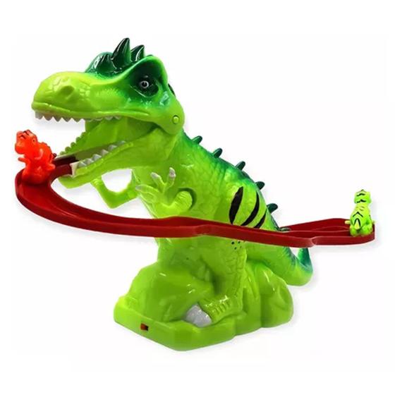 Pista Elevador Com Som E Luz Dinossauro Prehistoric Tunnel Luzes Tunel ...