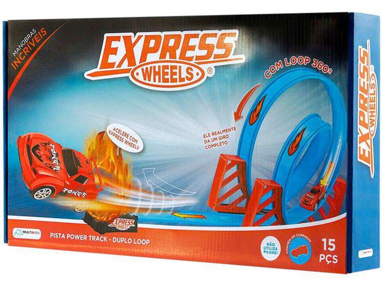 Pista Express Wheels Power Track Duplo Loop - Multikids - Pistas de Brinquedo - Magazine Luiza