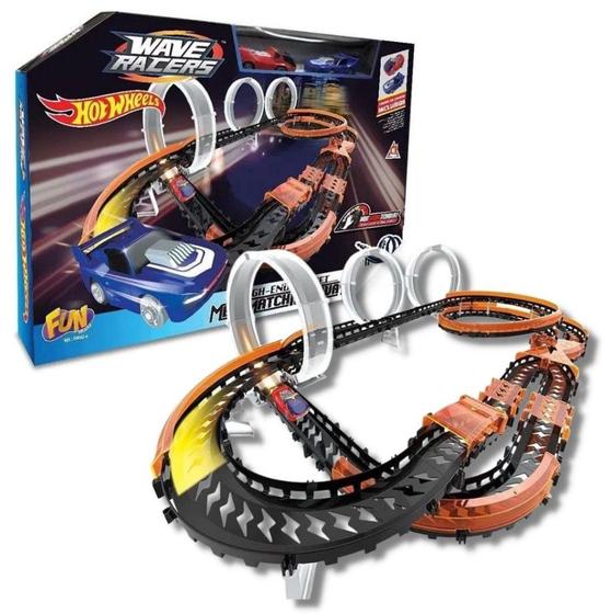 Pista Hot Wheels Carrinhos c/ Sensor Wave Racers Fun F00626 - Pistas de ...