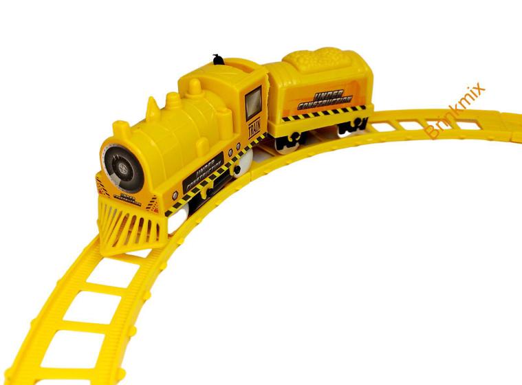 Pista Trenzinho Ferrorama Anda Nos Trilhos A Pilha Mega Train Com Vagão ...