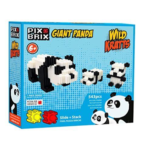 Pix Brix - Wild Kratts Pixel Art Kit - Panda Gigante, 543 Peças - Slide ...