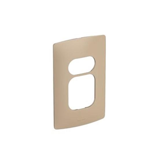 Placa 2 Postos Juntos + 1 Posto 4x2 Nereya Gengibre Ref. 663241 - Pial ...