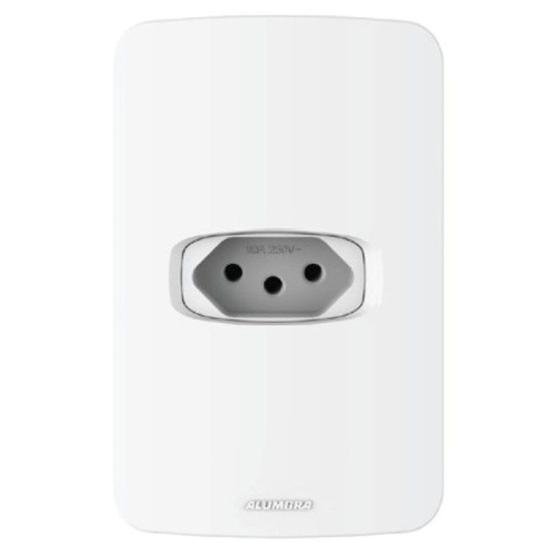 Placa 2x4 + Tomada 2p+T 10 A Gracia Inova - ALUMBRA - Espelho / Placa ...