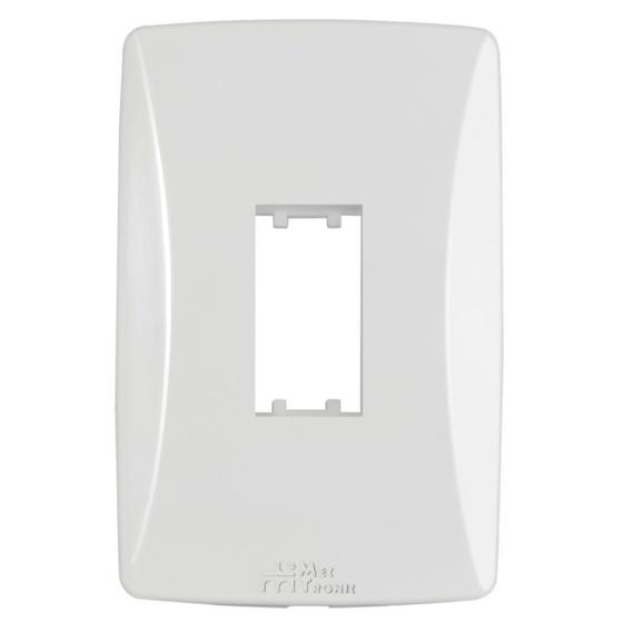 Placa 4X2 1 Mod Vertical Petra Mec - MECTRONIC - Espelho / Placa de ...