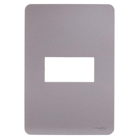 Placa 4x2 1 Módulo Axis Grey Orion Schneider - Espelho / Placa de ...