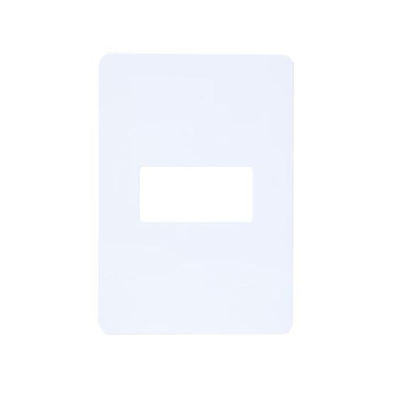 Placa 4x2 1 Modulo Horizontal N1371.1 BL Branca, Linha Unno, ABB - Espelho / Placa de Tomada e ...