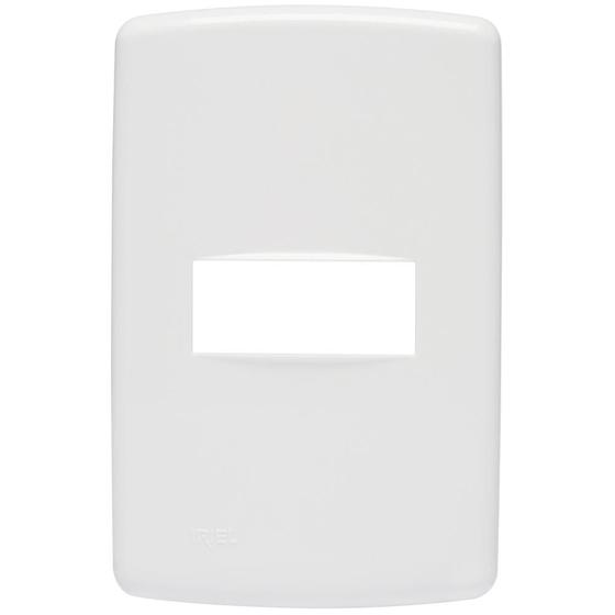 Placa 4X2 1 Posto Duale Up Branca Iriel - Espelho / Placa de Tomada e Interruptor - Magazine Luiza