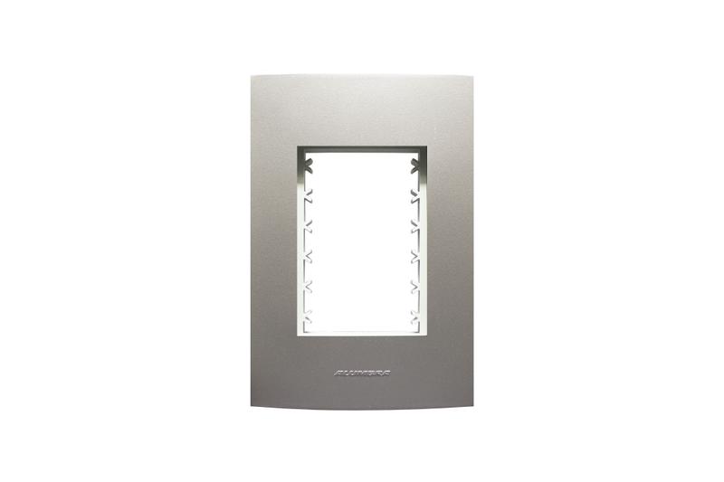 Placa 4x2 3 Módulos Inova Pro Class 85578 Alumbra Titanium - Módulo de ...