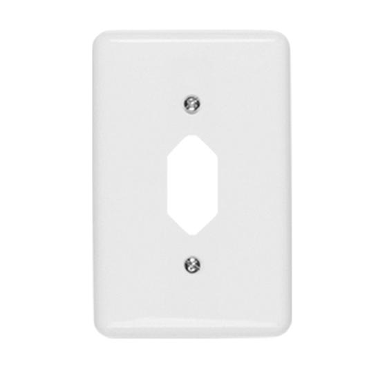 Placa 4x2 P/ 1 Tomada Fixa de Embutir Branco Stylus - Ilumi - Espelho ...