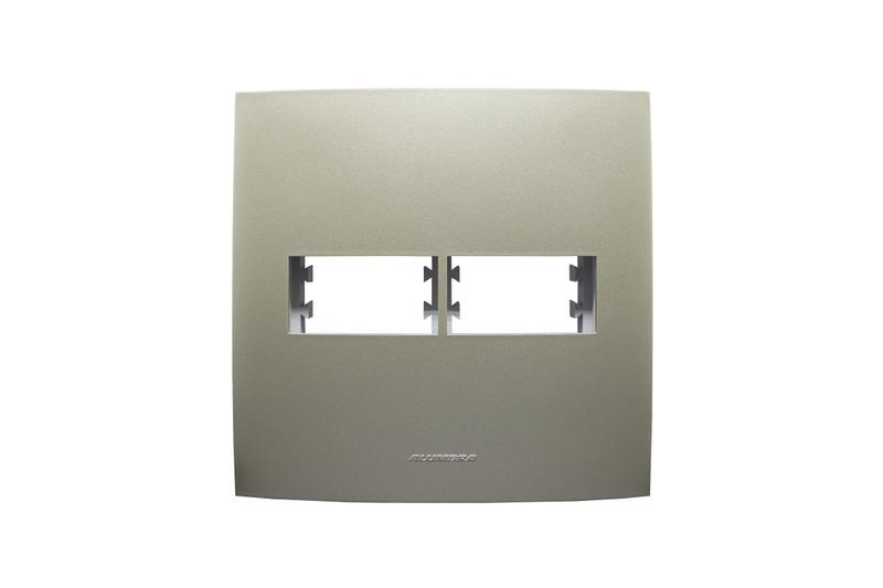 Placa 4x4 2 Módulos Inova Pro Class Champagne 85430 Alumbra - Módulo de ...