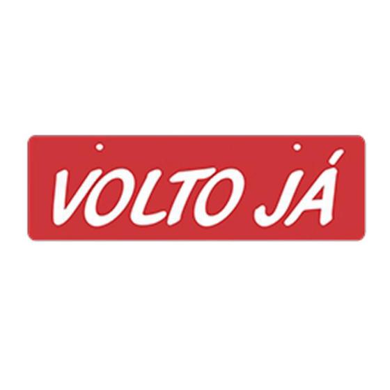 Placa Advertência Volto Já Unidade - Acesso Placas - No Magalu ...