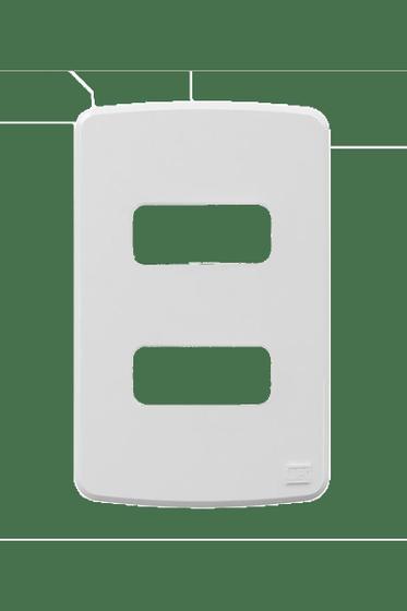 Placa Composé Branco 4x2 2 Posições Weg - Espelho / Placa de Tomada e ...