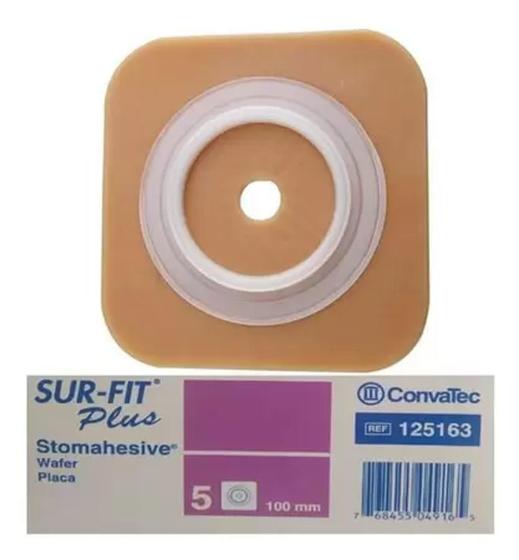 Placa Convatec Sur-Fit Plus Regular 125163 100mm - Caixa com 10 ...