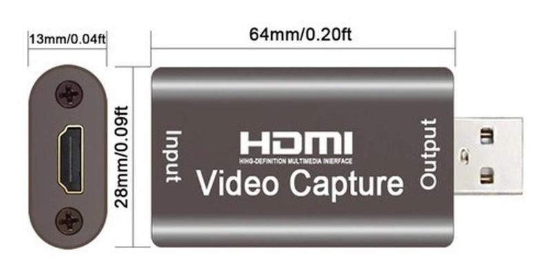 Placa De Captura Hdmi Usb 3.0 4K 1080P Full Hd Live Sreaming - Video ...