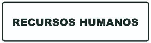 Placa De Identificação Recursos Humanos 30x8 - Afonso Sinalizações ...