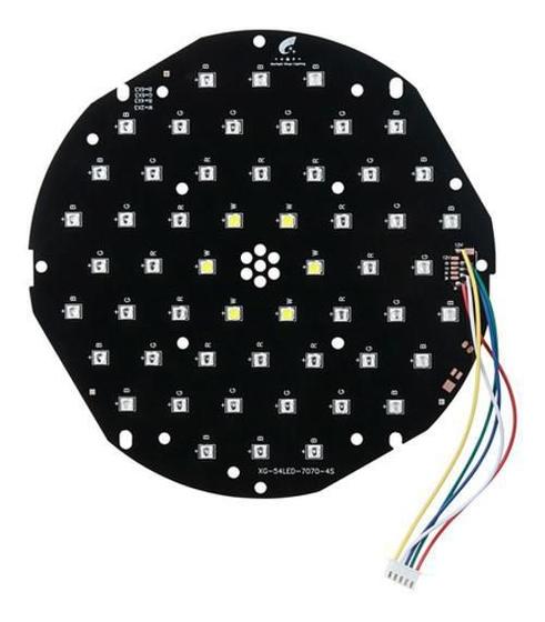 Placa De Led Para Reposição Slim Par 54 Com 54 Leds 2W Rgbw - Luminos ...