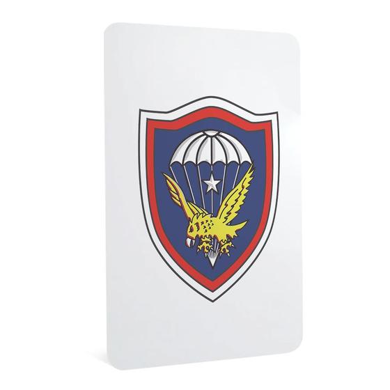 Placa De Metal Brasão Brigada De Infantaria Paraquedista - For My Army ...