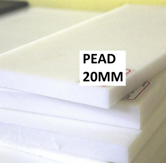 Placa de Polietileno Pead (Branco) 20x150x150mm - Tábua de Corte ...