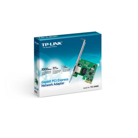 Placa de Rede PCI-Express Gigabit 10/100/1000 Lan Card TP-Link TG-3468 ...