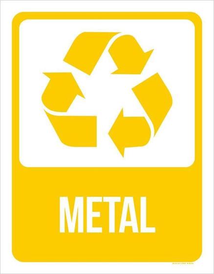 Placa De Sinalização Advertência - Lixo Metal (36X46) - Sinalizo ...