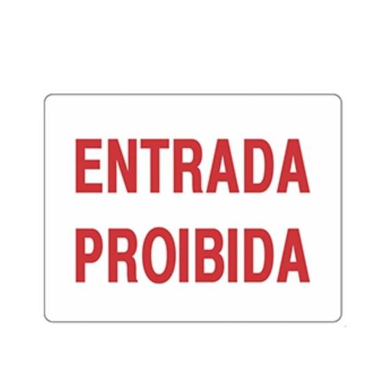 Placa De SInalização De Entrada Proibida - RK - Placa de Sinalização de ...