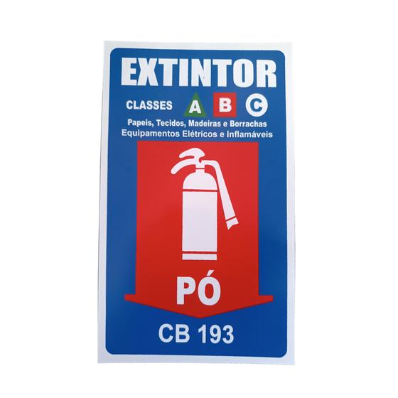 Placa de Sinalização de Extintor Pó ABC - Pontual extintores ...