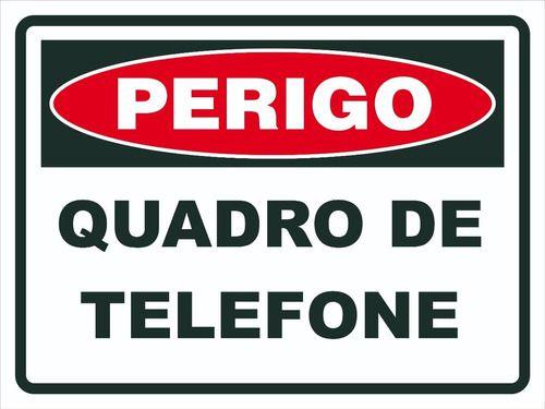 Placa De Sinalização Quadro De Telefone 30x20 - Afonso Sinalizações ...