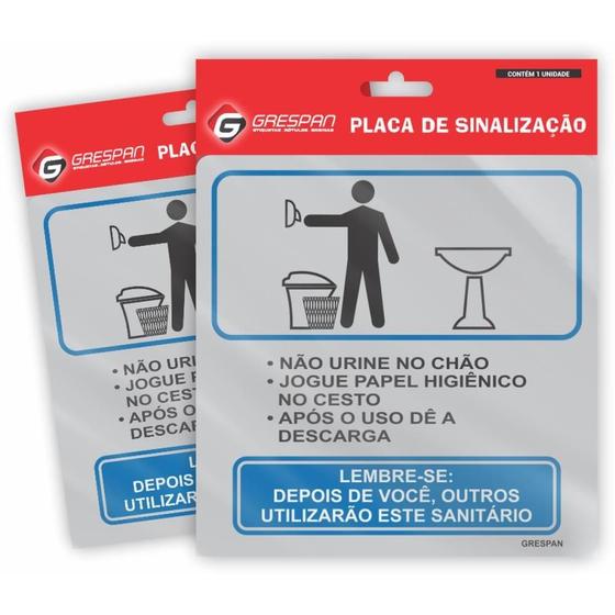Placa de Sinalizacao Regras W/C Masculino 15X15CM. PCT.C/05 - Grespan ... Placa de Sinalizacao Regras W/C Masculino 15X15CM. PCT.C/05 - Grespan ...