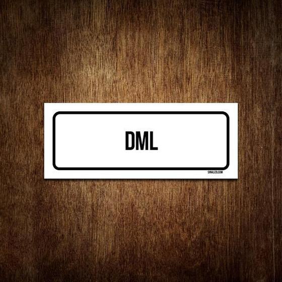 Placa De Sinalização Setor - Dml (30X10) - Sinalizo - Placa de ...