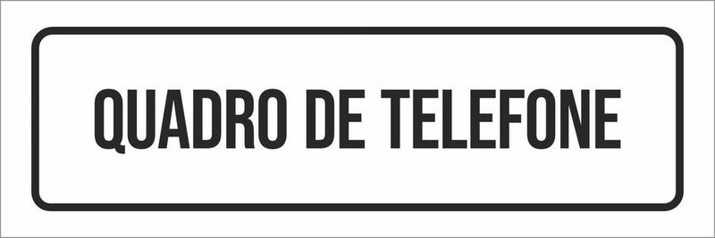 Placa De Sinalização Setor - Quadro De Telefone-23X9 - Sinalizo - Placa ...