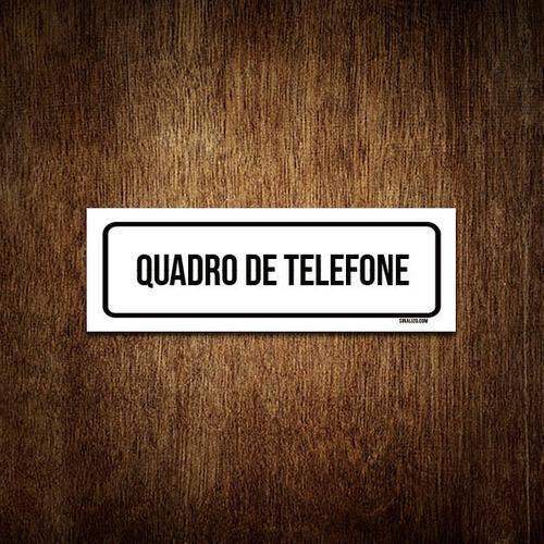 Placa De Sinalização Setor - Quadro De Telefone (30X10) - Sinalizo.Com ...