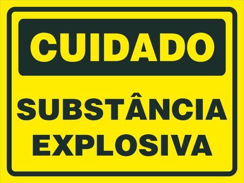 Placa De Sinalização Substância Explosiva 30x20 - Afonso Sinalizações ...